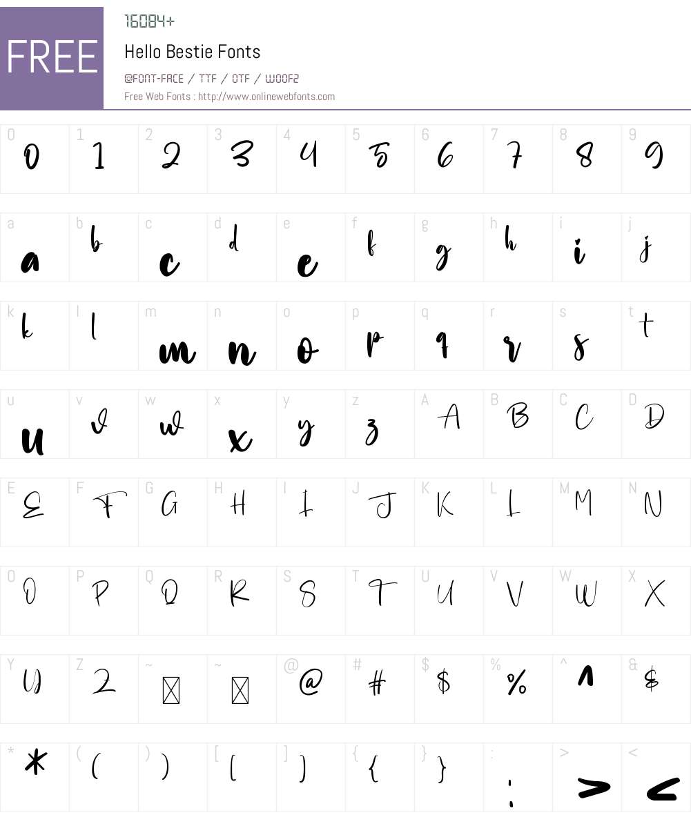 Hello Bestie 1.001;Fontself Maker 3.5.7 Fonts Free Download ...