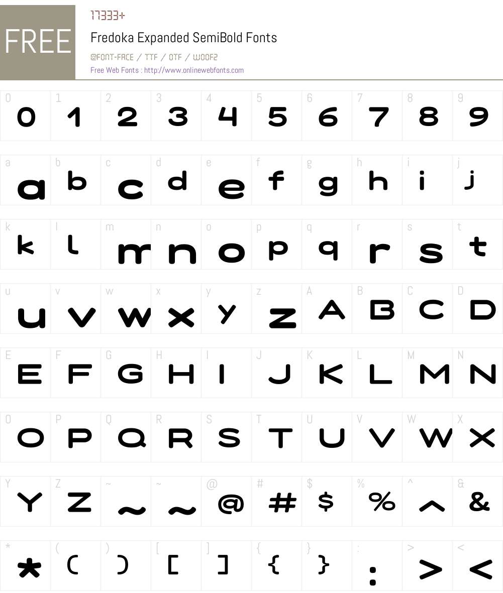Fredoka Expanded SemiBold 2.001 Fonts Free Download - OnlineWebFonts.COM