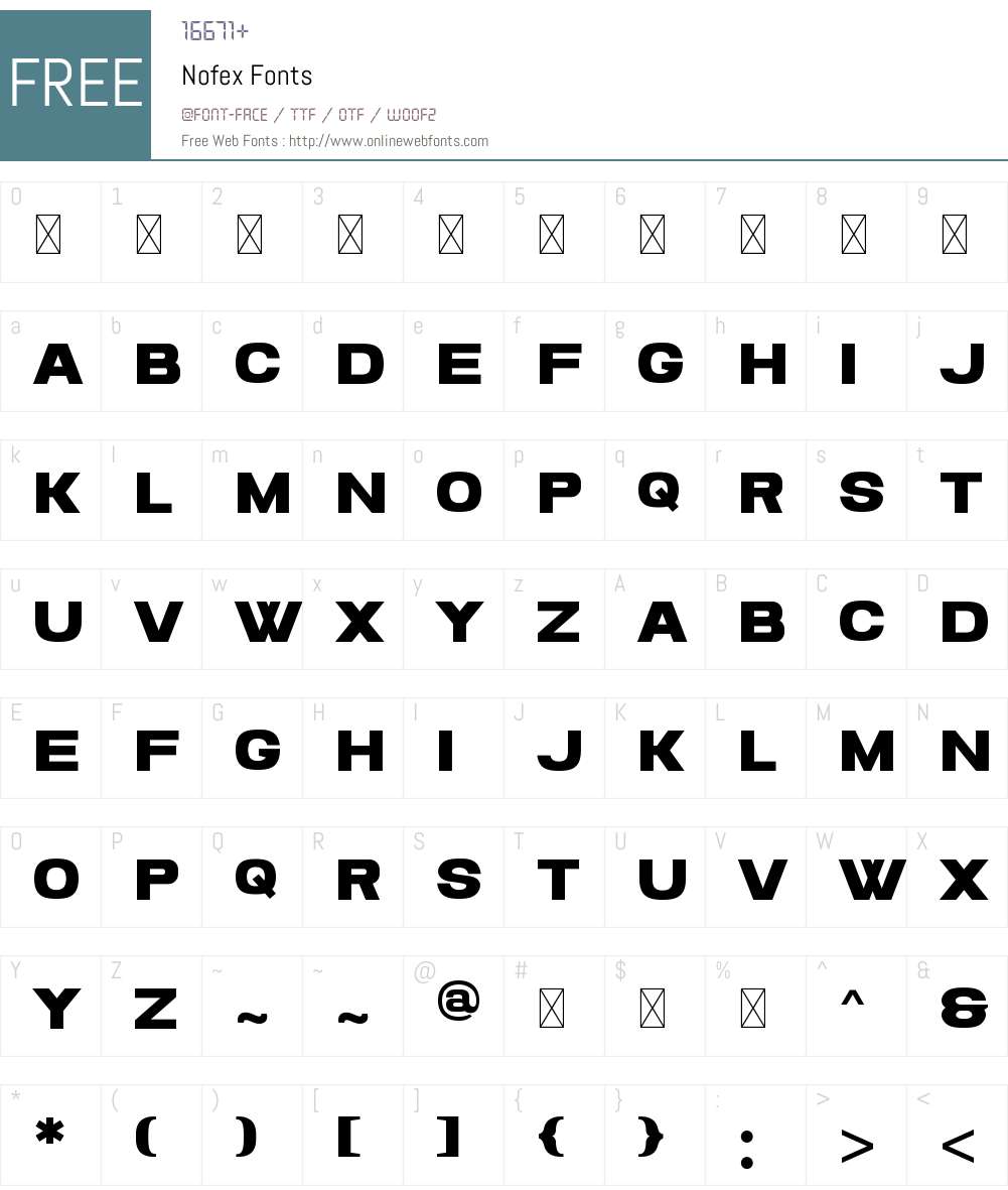 Nofex 1.001;Fontself Maker 3.5.7 Fonts Free Download - OnlineWebFonts.COM