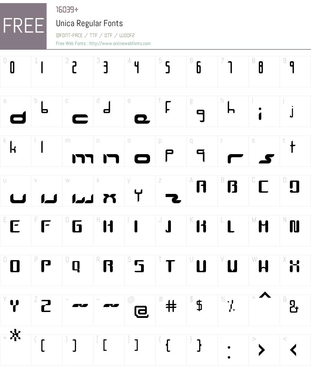 Unica Regular 1.0 Fonts Free Download - OnlineWebFonts.COM
