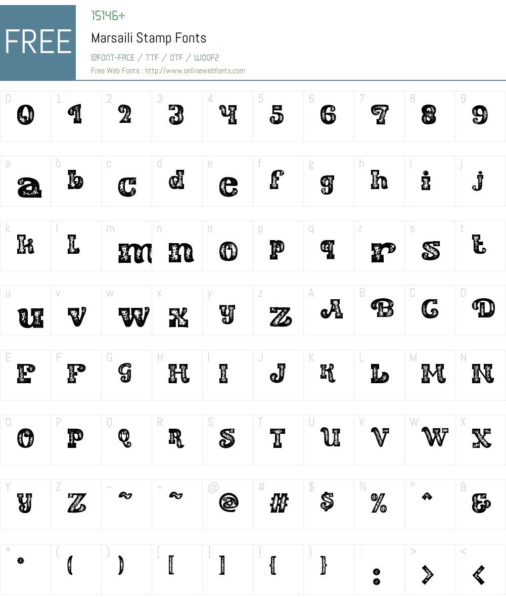 Marsaili Stamp 1.002;Fontself Maker 3.5.7 Fonts Free Download ...