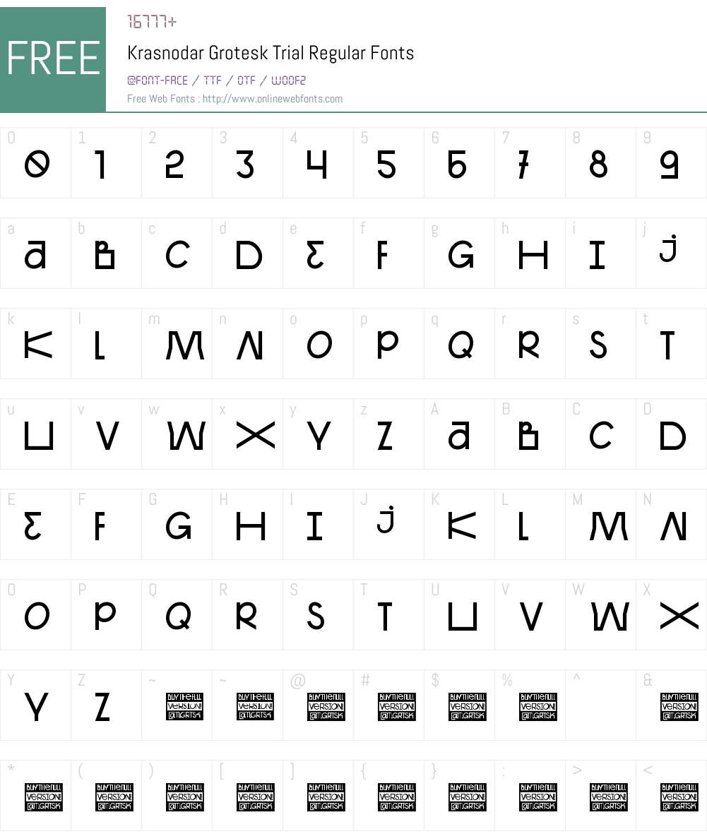 Krasnodar Grotesk Trial 1.000 Fonts Free Download - OnlineWebFonts.COM