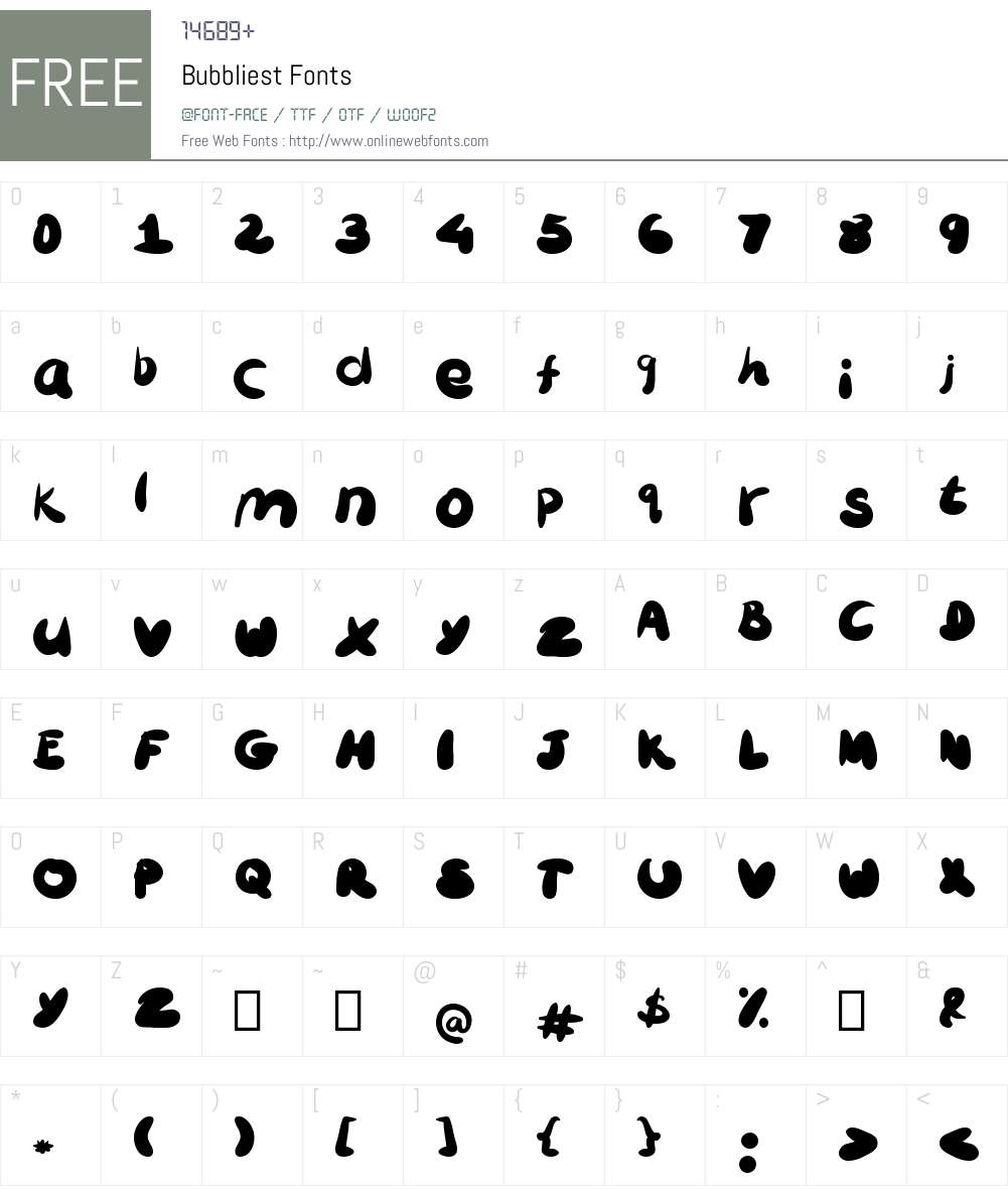 Bubbliest 1.0 Fonts Free Download - OnlineWebFonts.COM