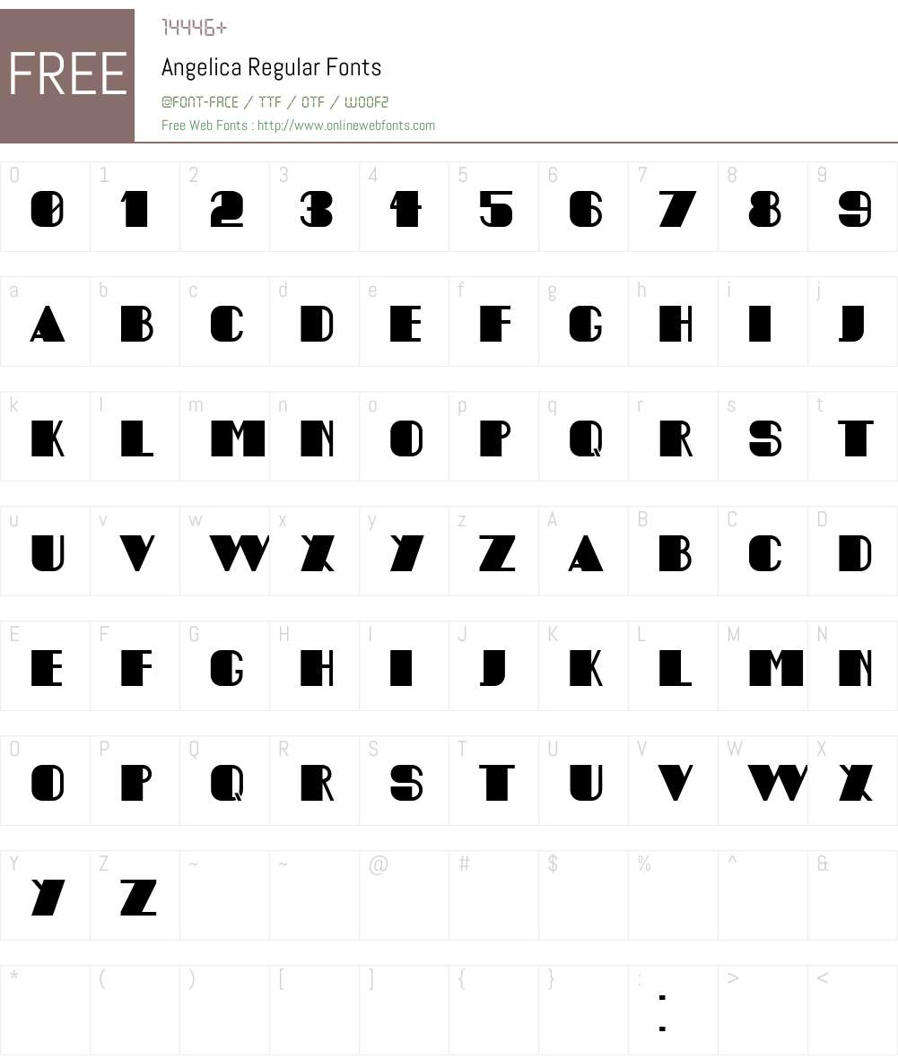 Angelica Regular 1.000 Fonts Free Download - OnlineWebFonts.COM