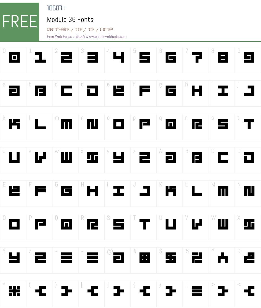 Modulo 36 1.000;PS 001.000;hotconv 1.0.70;makeotf.lib2.5.58329 Fonts ...