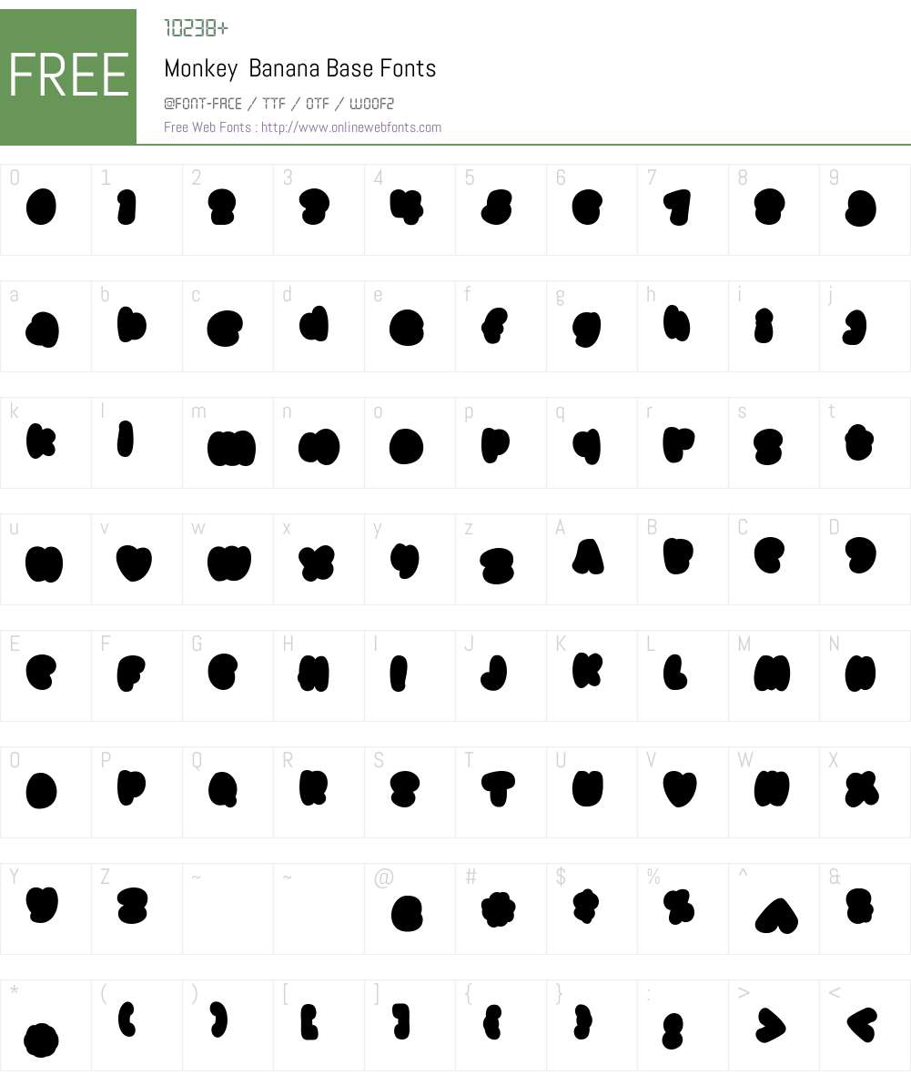 Monkey Banana Base Fonts Free Download - OnlineWebFonts.COM