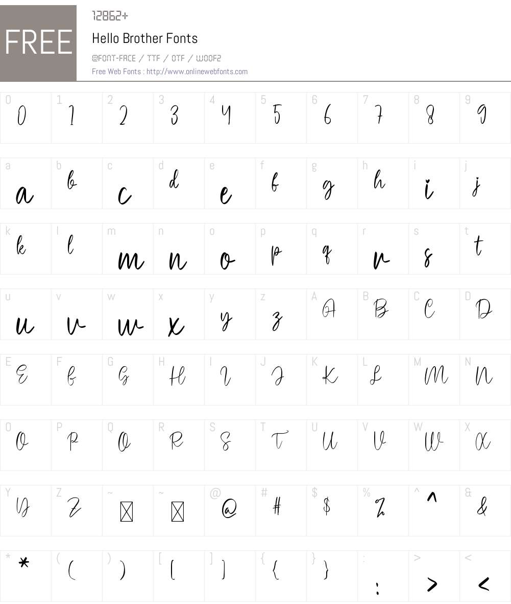 Hello Brother 1.001;Fontself Maker 3.5.8 Fonts Free Download ...