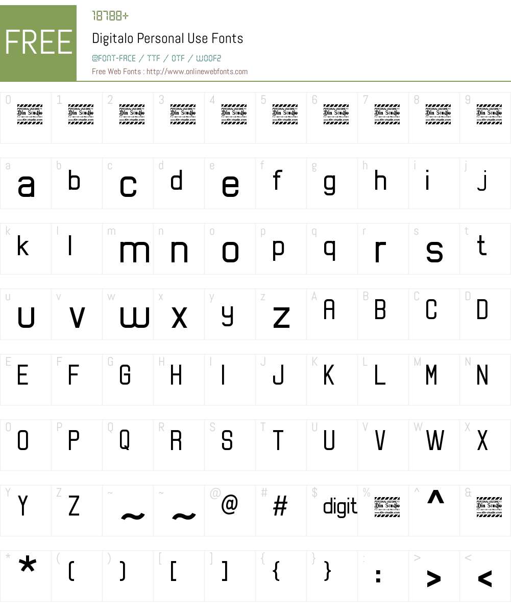 Digitalo Personal Use 1.00;September 8, 2020;FontCreator 12.0.0.2567 64 ...