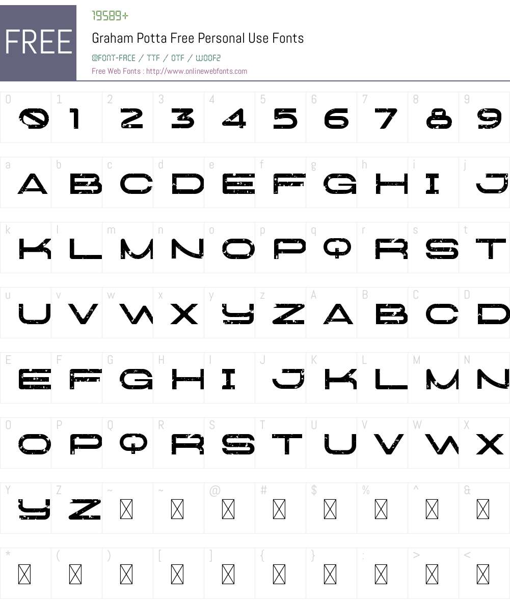 Graham Potta Free Personal Use 1.001;Fontself Maker 3.5.7 Fonts Free ...