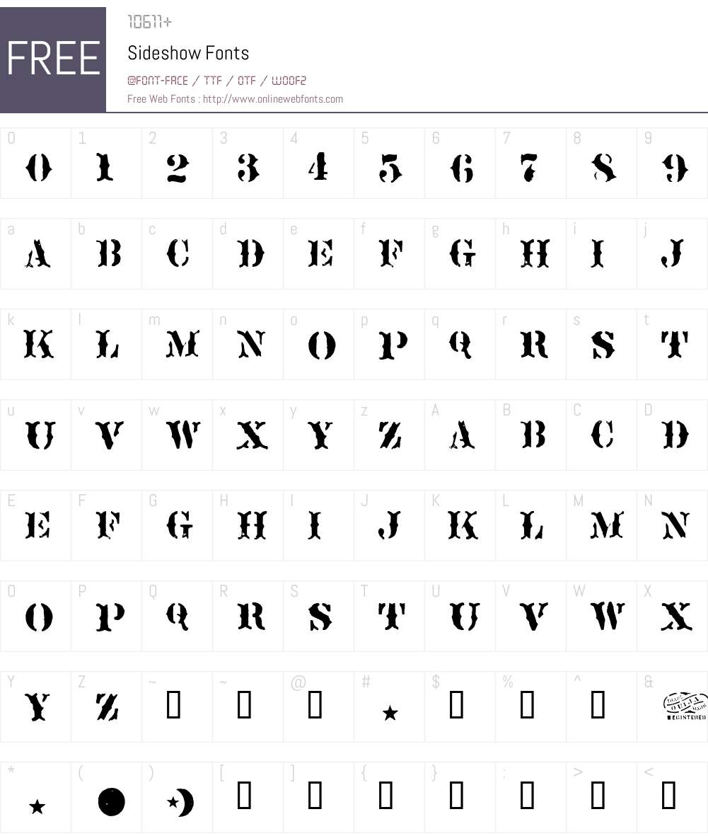 Sideshow Macromedia Fontographer 4.1.3 7/1/00 Fonts Free Download ...