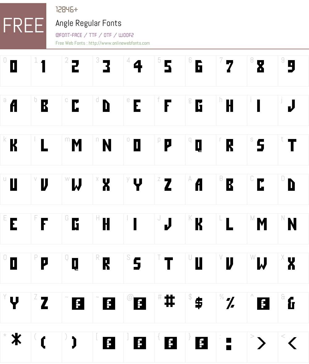 Angle Regular 1.0 Fonts Free Download - OnlineWebFonts.COM