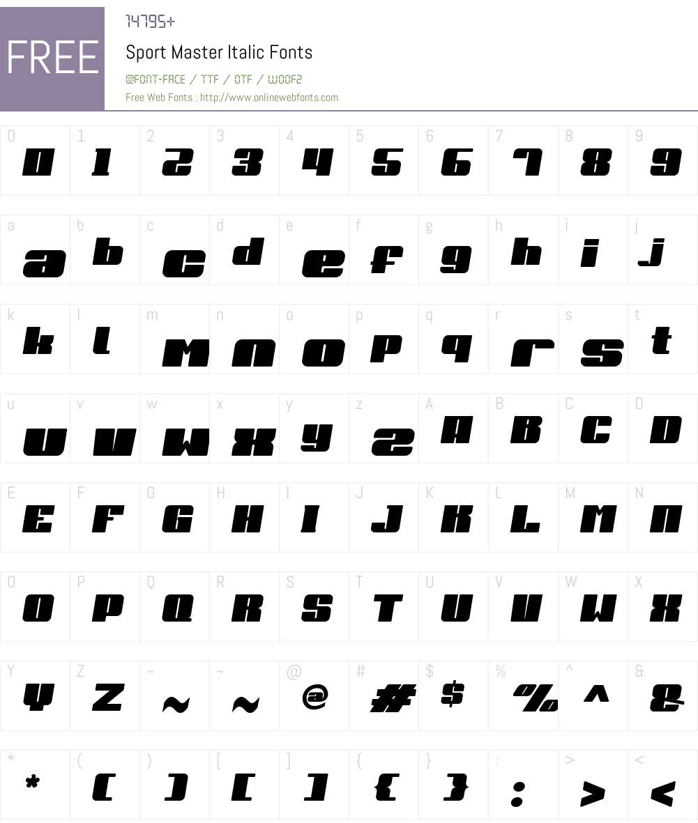 Sport Master 1.001;Fontself Maker 3.5.7 Fonts Free Download ...