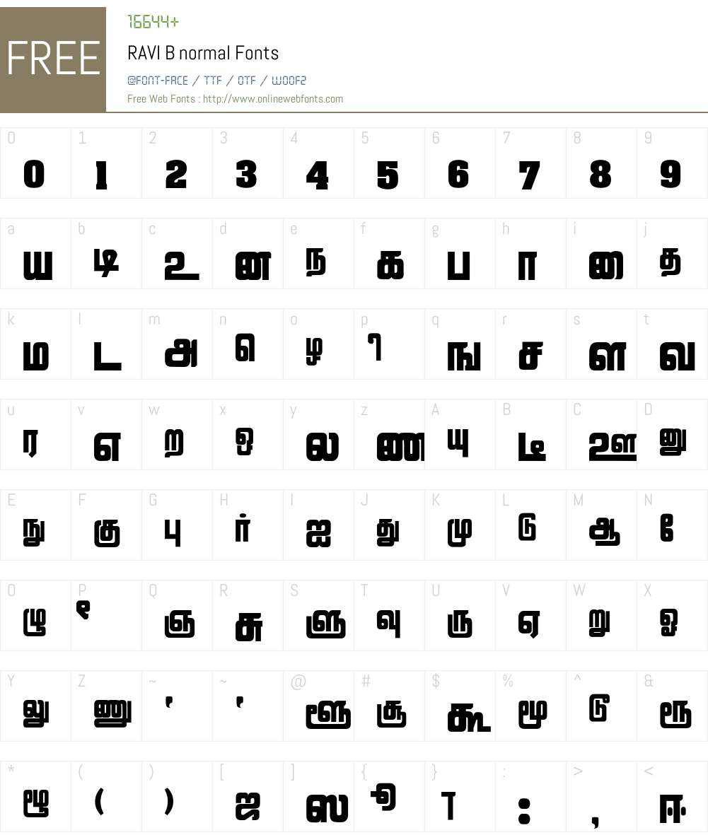 RAVI B normal 001.003 Fonts Free Download - OnlineWebFonts.COM