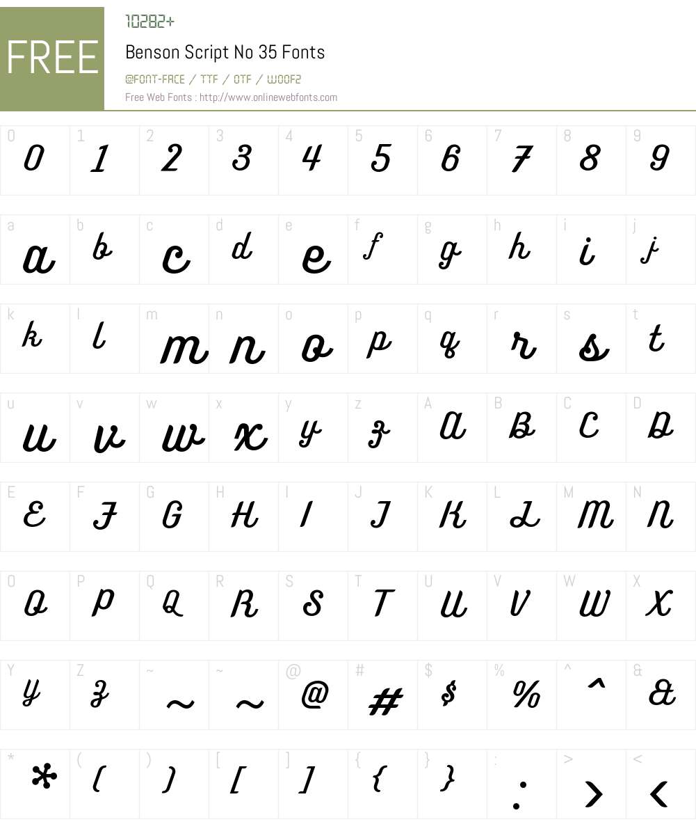 Benson Script No 35 1.000;PS 001.000;hotconv 1.0.70;makeotf.lib2.5. ...