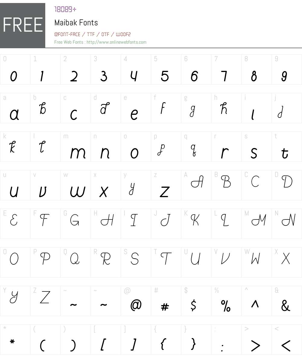 Maibak 1.004;Fontself Maker 3.5.1 Fonts Free Download - OnlineWebFonts.COM