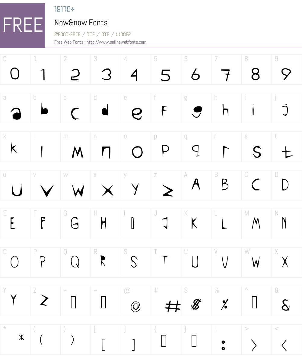 Now&now 001.000 Fonts Free Download - OnlineWebFonts.COM