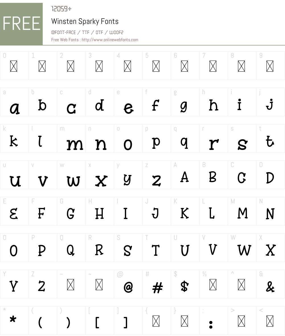 Winsten Sparky 1.003;Fontself Maker 3.5.4 Fonts Free Download ...