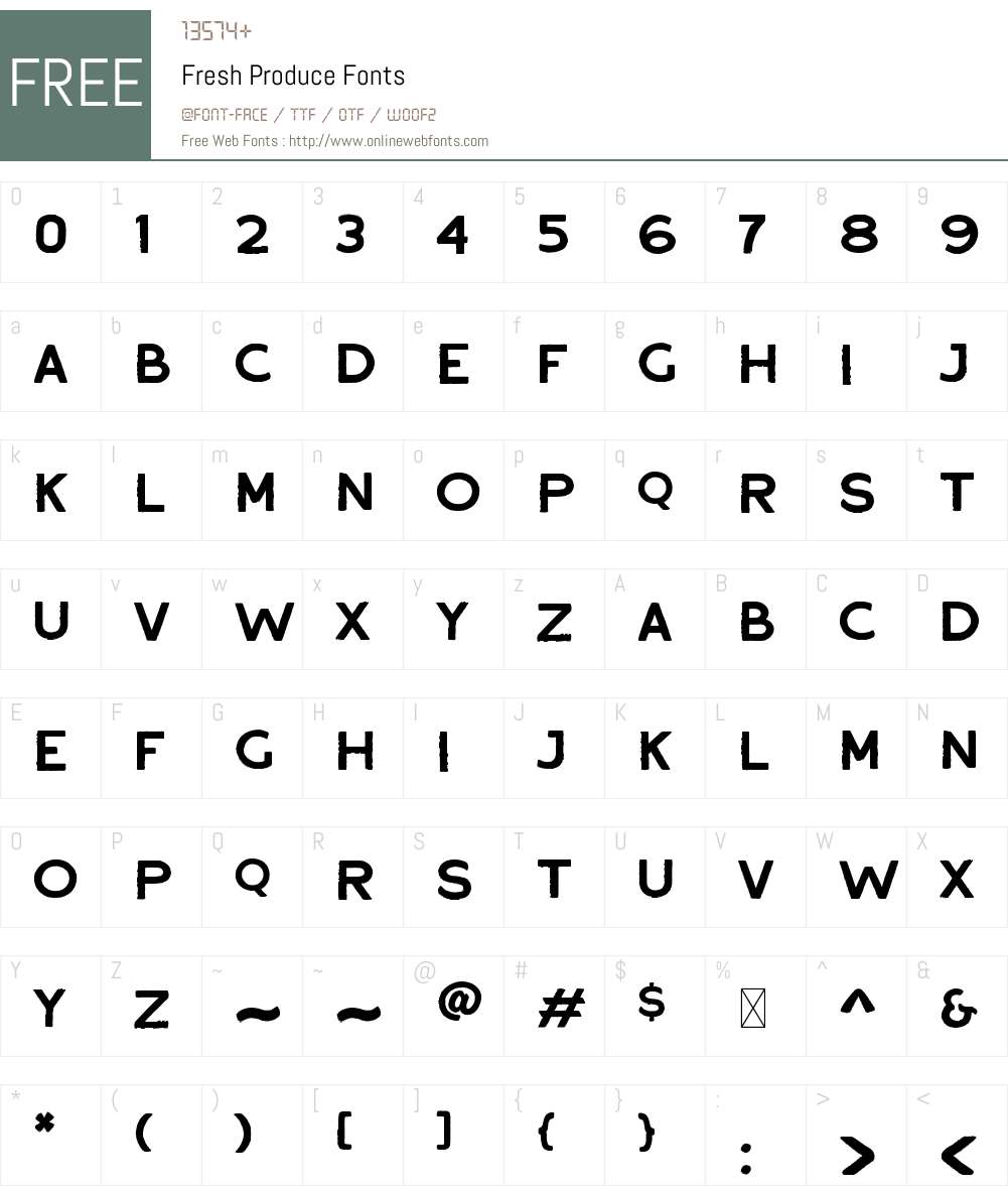 Fresh Produce 1.001;Fontself Maker 3.5.4 Fonts Free Download ...