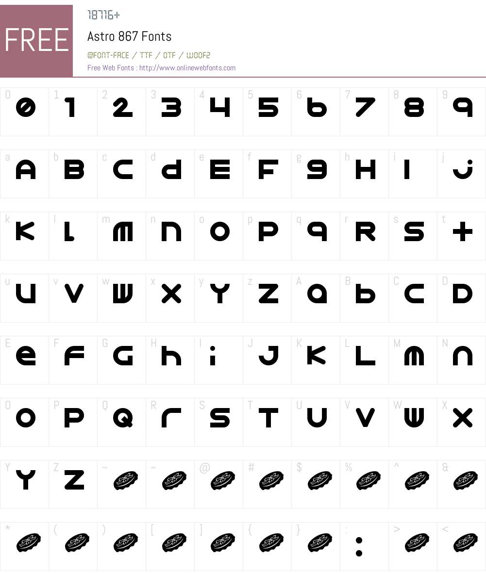 Astro 867 Fonts Free Download - OnlineWebFonts.COM