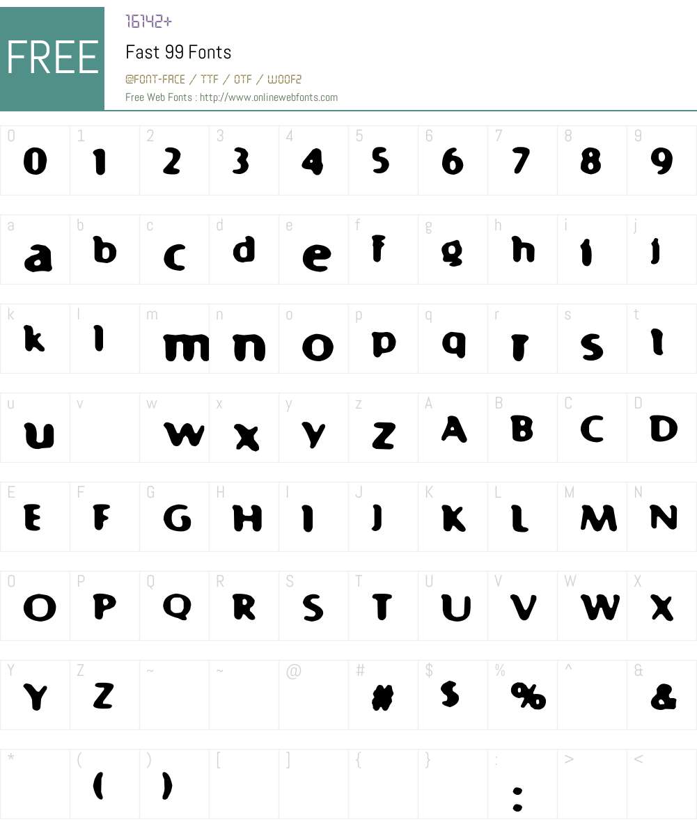 Fast 99 .ttf Fonts Free Download - OnlineWebFonts.COM