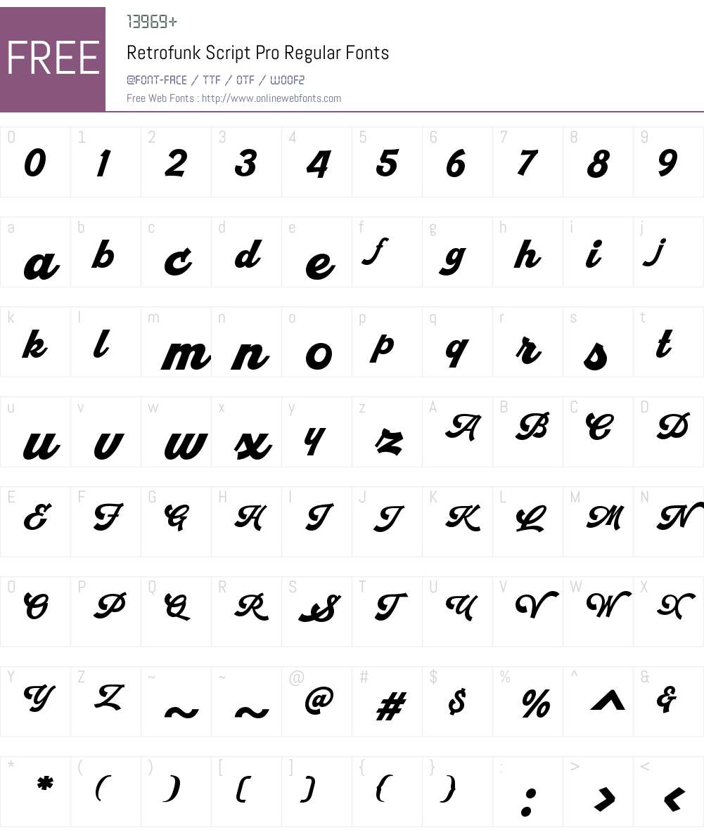 Retrofunk Script Pro Regular 1.000 w-rip DC20190620 Fonts Free Download ...