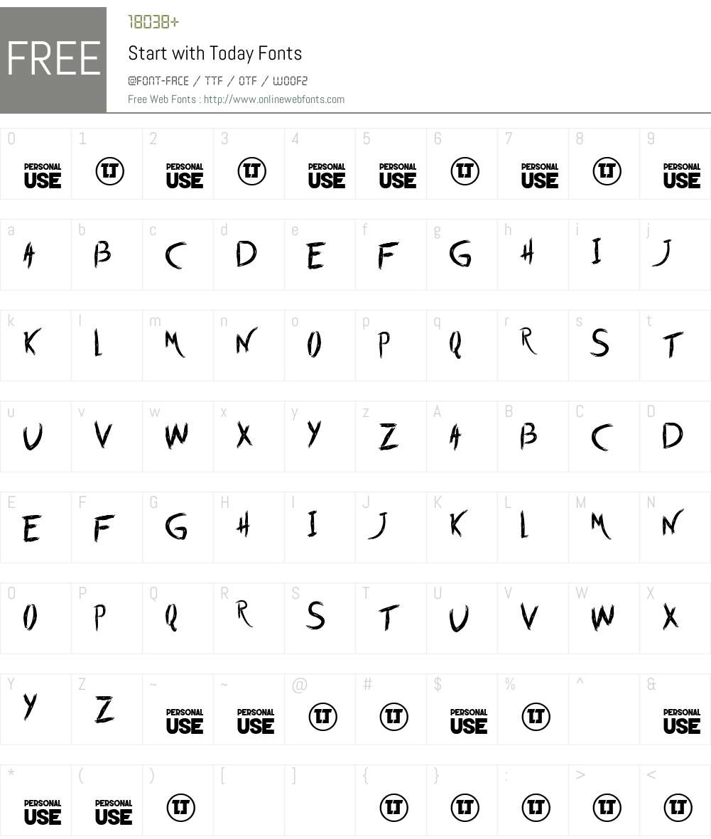 Start with Today 1.00 September 24, 2015, initial release Fonts Free ...