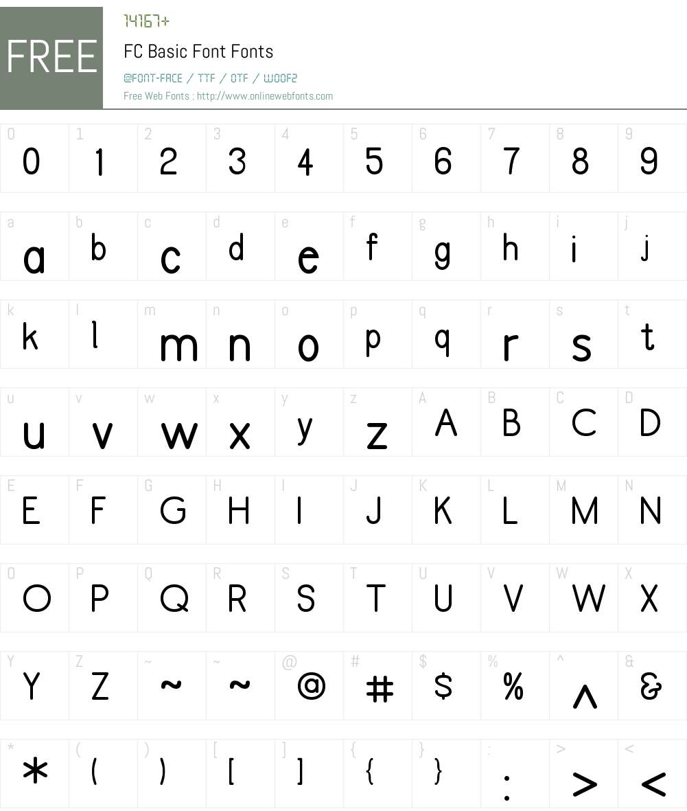 FC Basic Font 1.00 June 12, 2005, initial release Fonts Free Download - OnlineWebFonts.COM