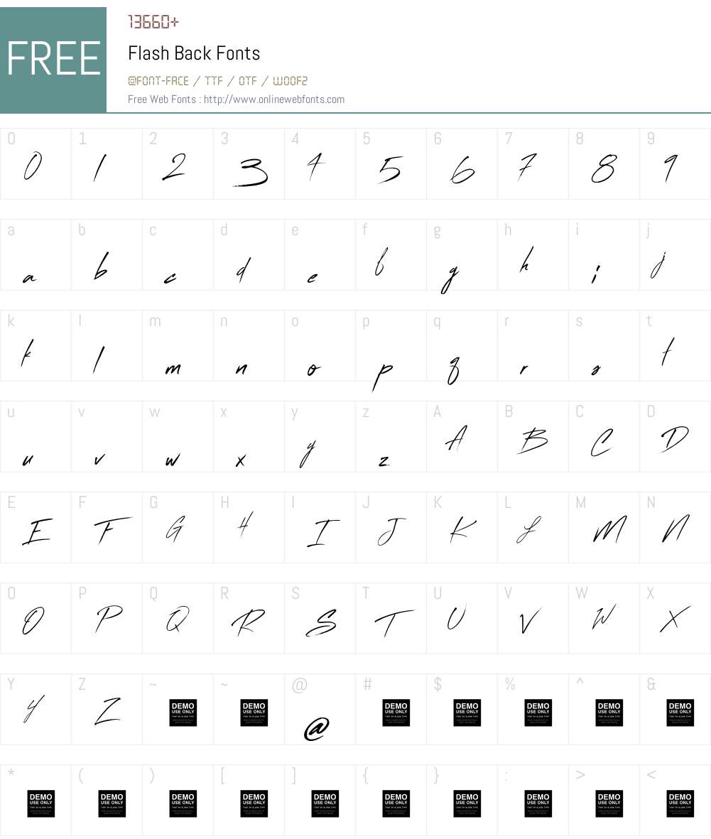 Flash Back 1.000 Fonts Free Download - OnlineWebFonts.COM