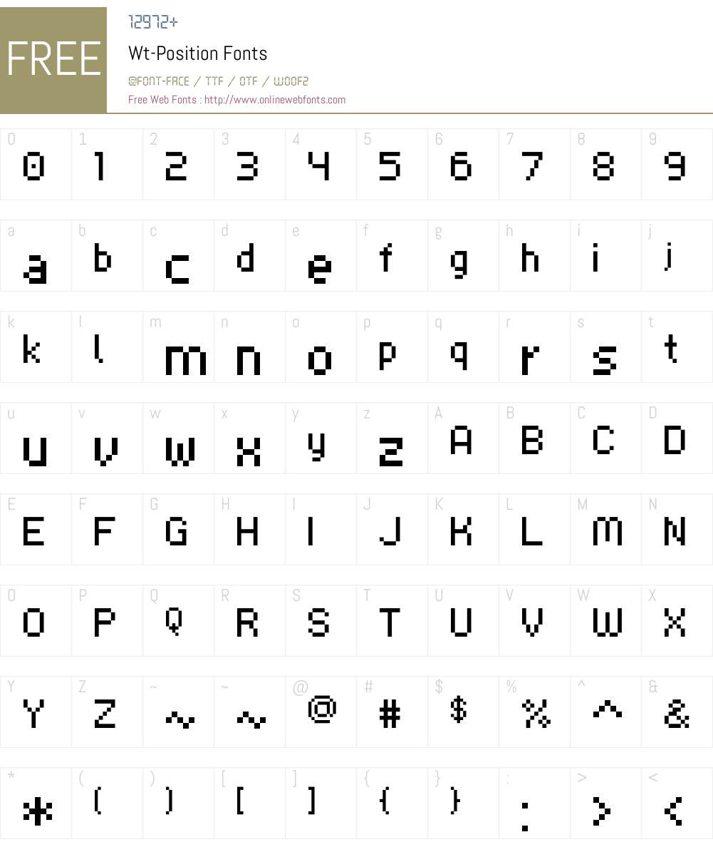 Wt-Position 1.0.0 Fonts Free Download - OnlineWebFonts.COM