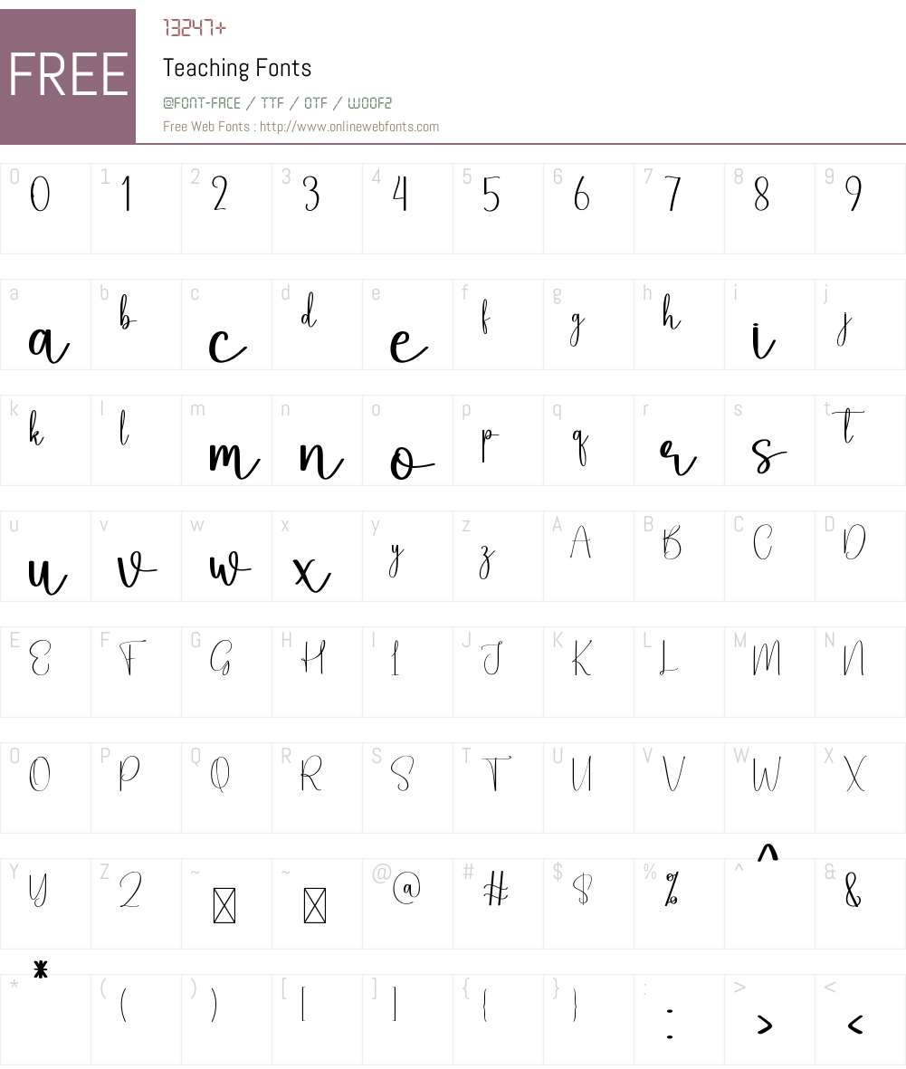 Teaching 1.002;Fontself Maker 3.5.8 Fonts Free Download ...