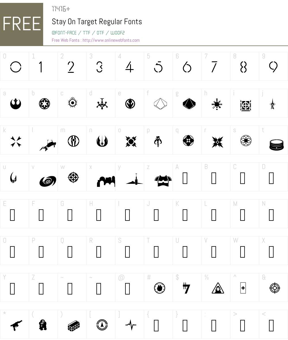 Stay On Target Regular 001.019 Fonts Free Download - OnlineWebFonts.COM