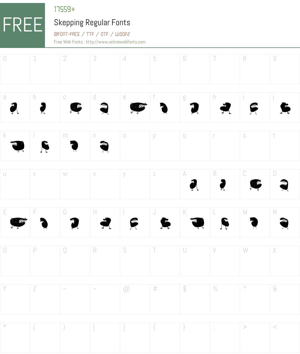 Skepping Regular 1.000 Fonts Free Download - OnlineWebFonts.COM
