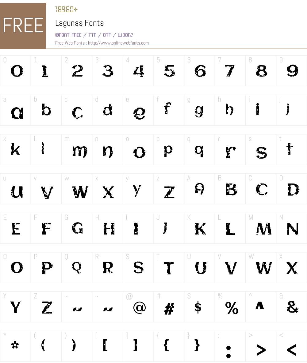 Lagunas 1.0 Fonts Free Download - OnlineWebFonts.COM