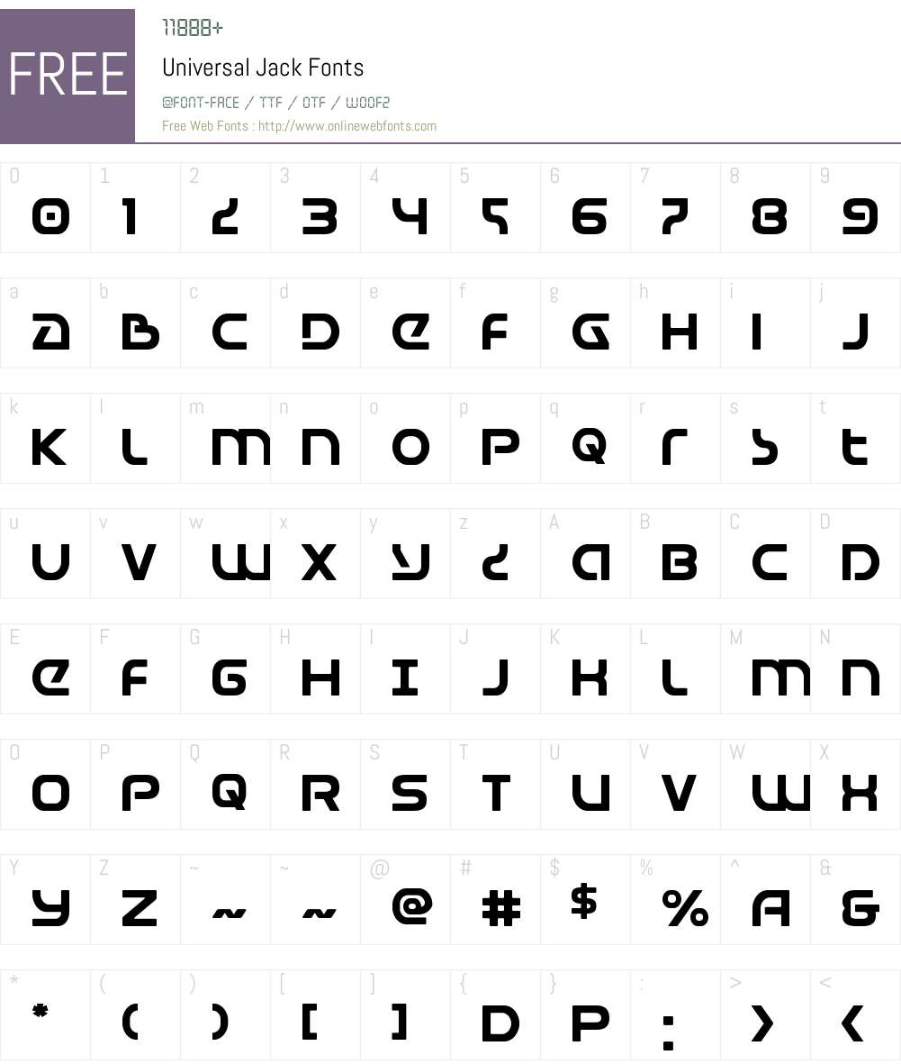 Universal Jack 3.0; 2015 Fonts Free Download - OnlineWebFonts.COM