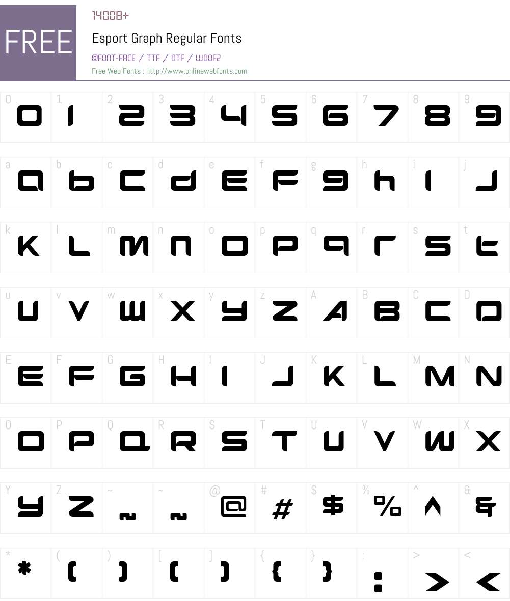 Esport Graph 1.000 Fonts Free Download - OnlineWebFonts.COM