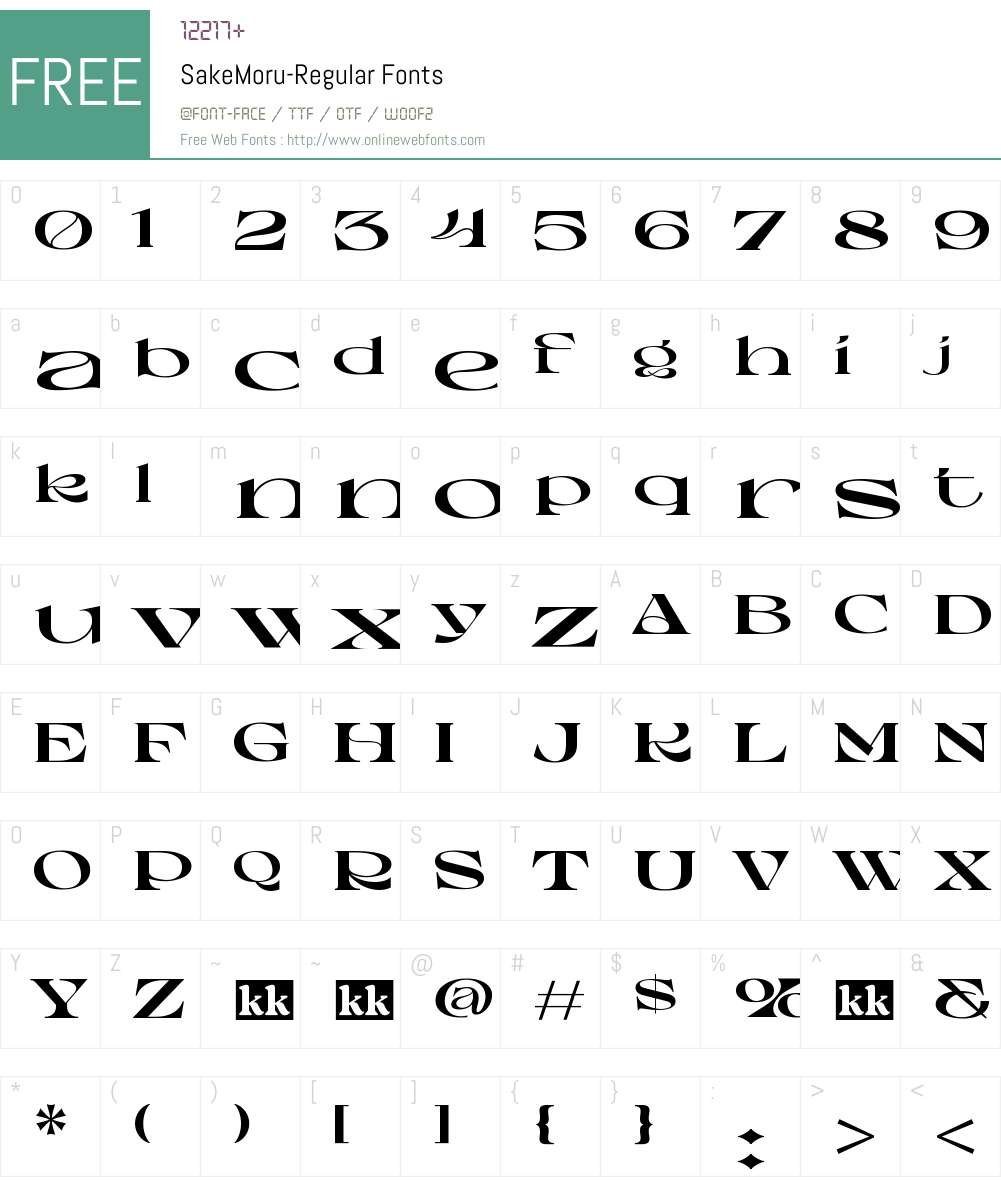 Sake Moru Regular 1.000 Fonts Free Download - OnlineWebFonts.COM