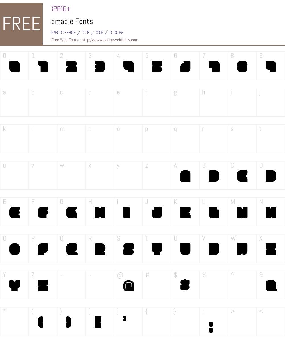 amable 001.001 Fonts Free Download - OnlineWebFonts.COM