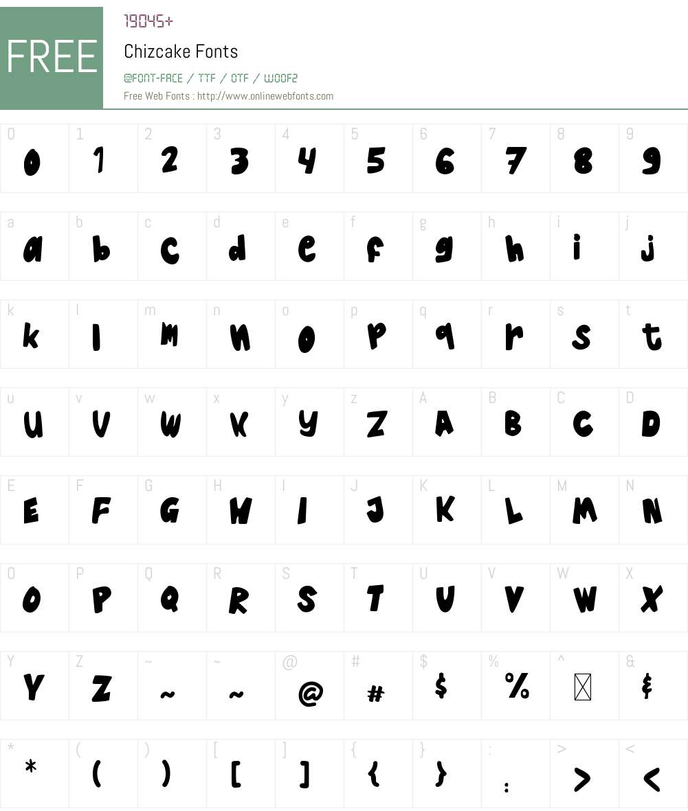 Chizcake 1.001;Fontself Maker 3.5.7 Fonts Free Download - OnlineWebFonts.COM