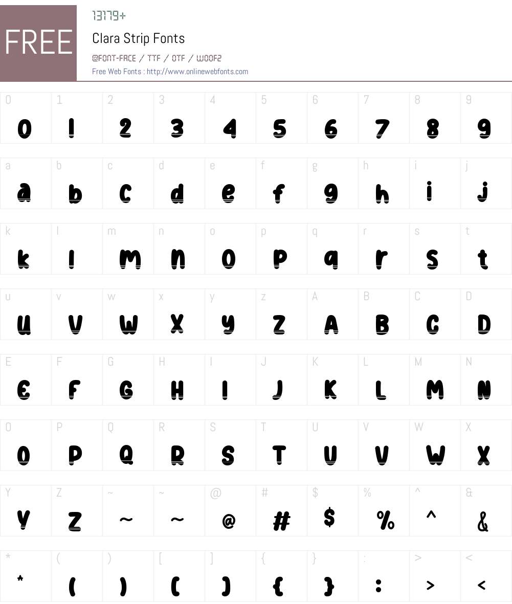 Clara Strip 1.003;Fontself Maker 3.5.7 Fonts Free Download ...