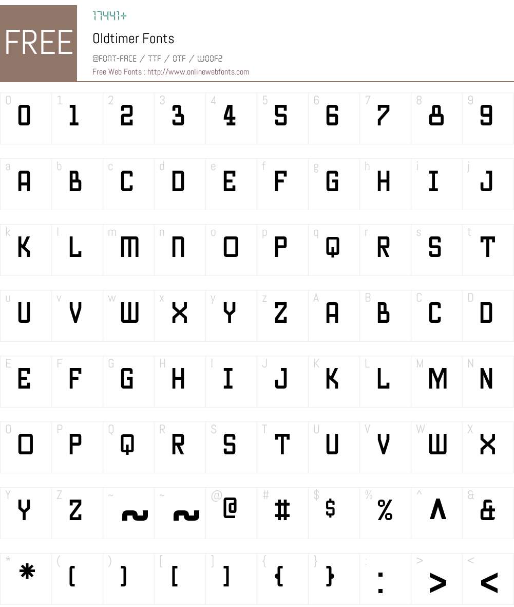 Oldtimer 1.00 Fonts Free Download - OnlineWebFonts.COM