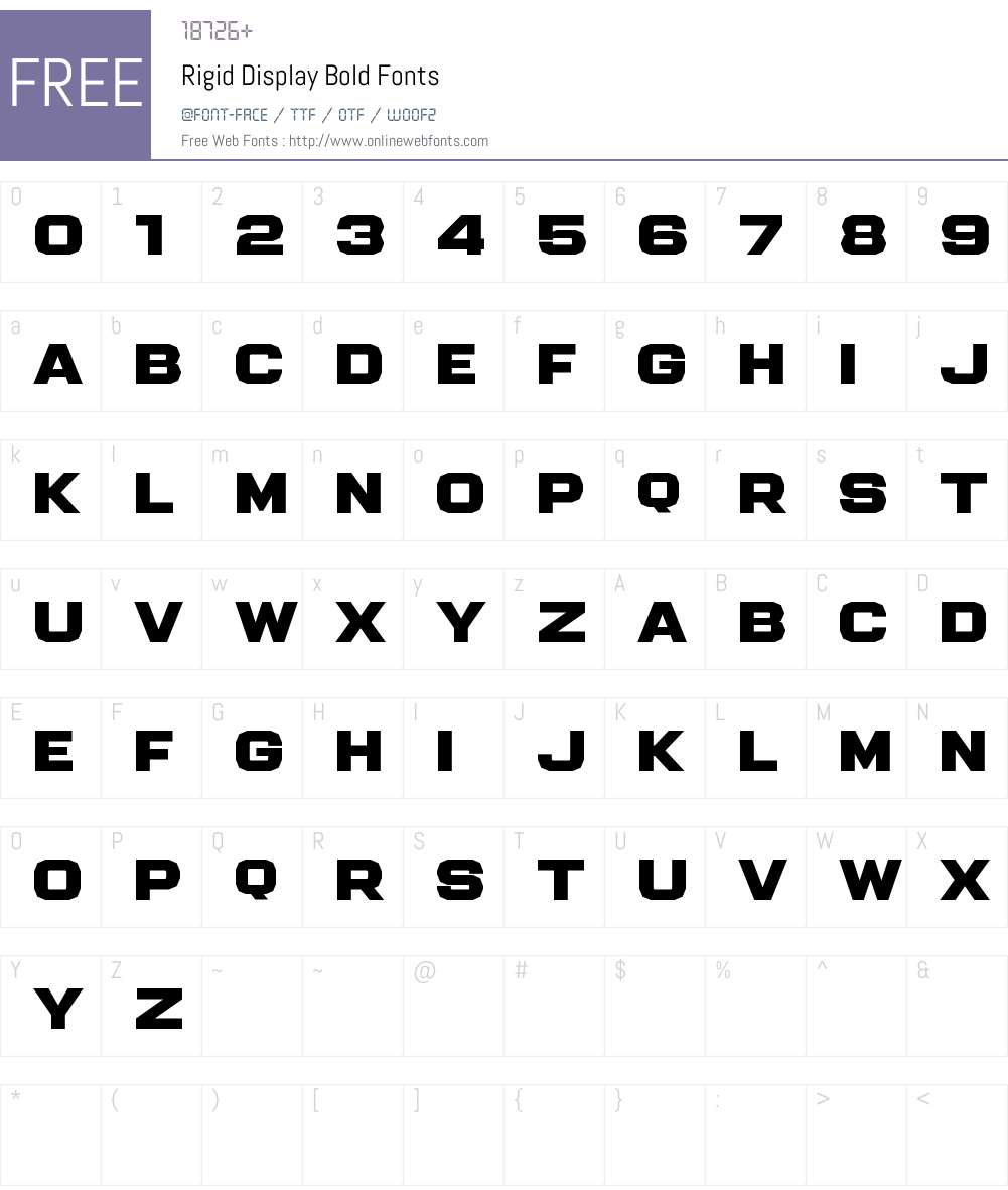 Rigid Display Bold 001.000 Fonts Free Download - OnlineWebFonts.COM