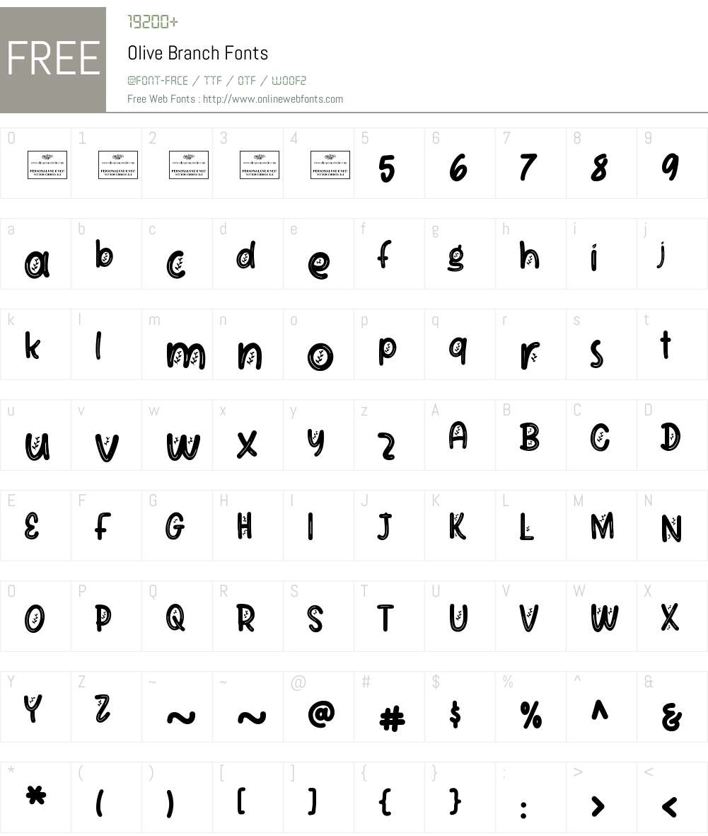 Olive Branch 1.004;Fontself Maker 3.5.8 Fonts Free Download ...
