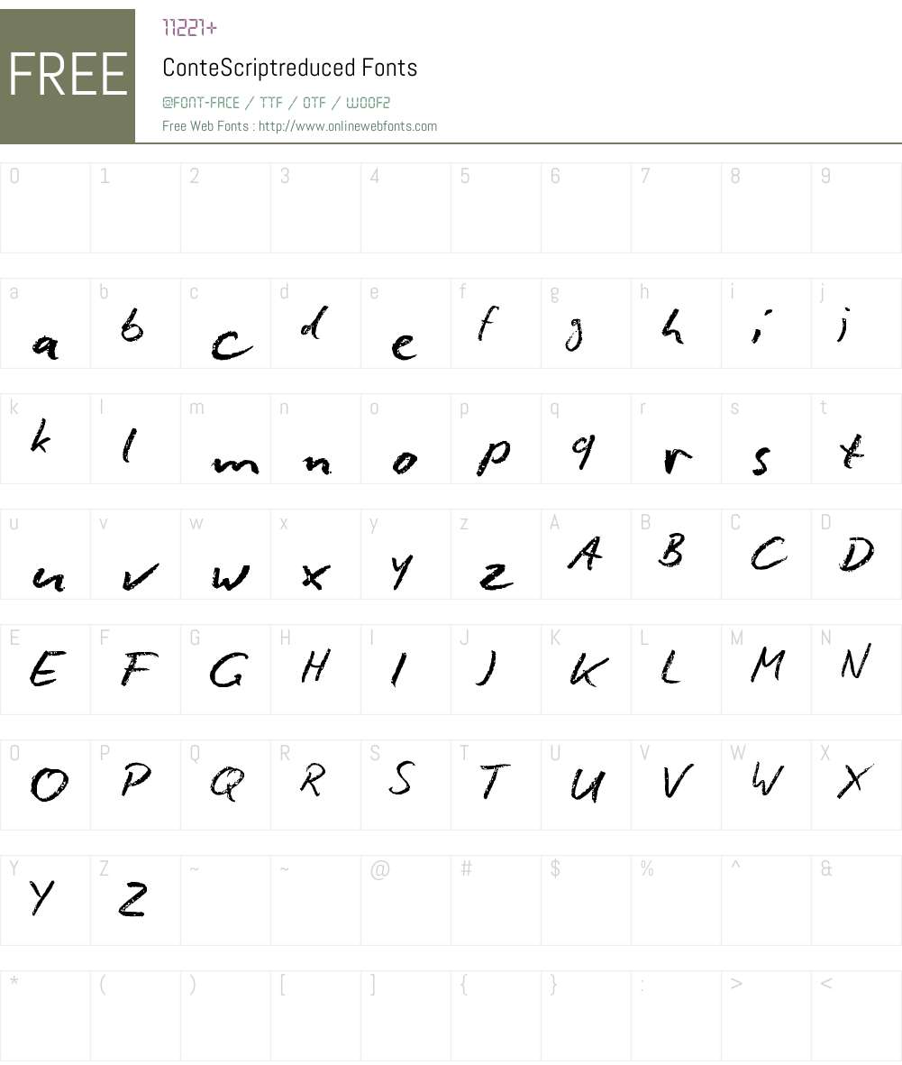 Cont Script reduced 4.013 Fonts Free Download - OnlineWebFonts.COM