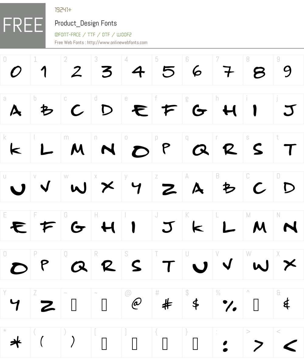 Product_Design 001.000 Fonts Free Download - OnlineWebFonts.COM