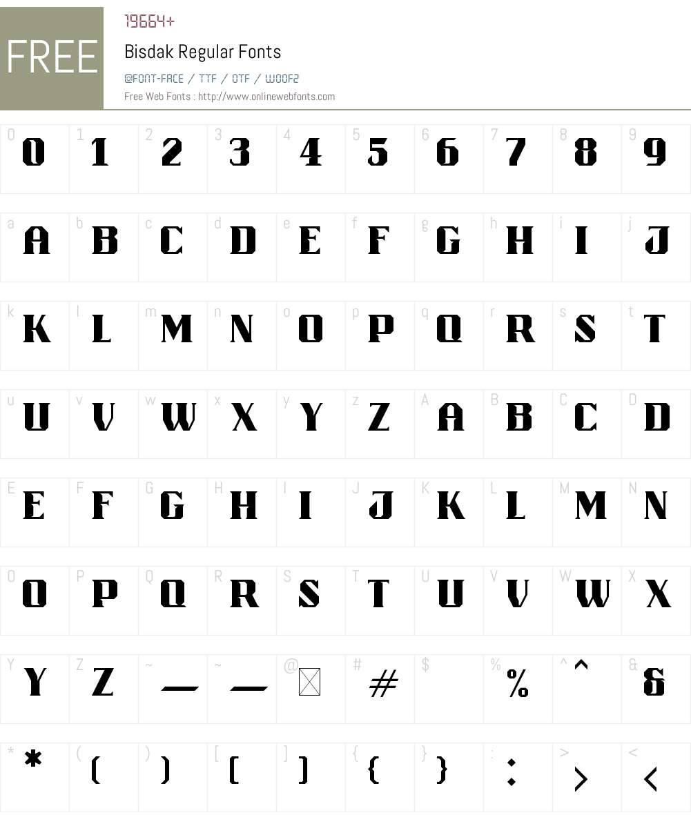 Bisdak 1.0 Fonts Free Download - OnlineWebFonts.COM