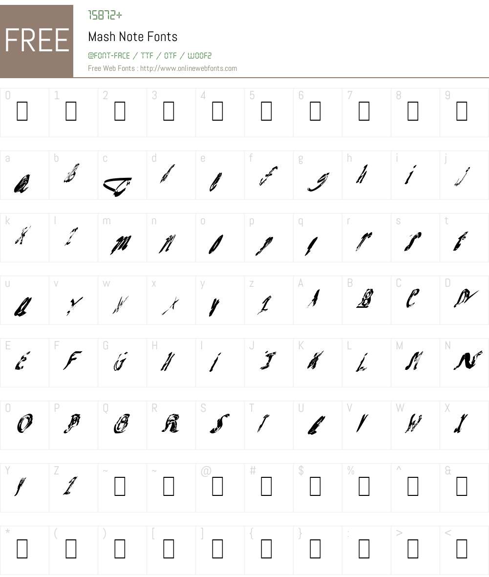 Mash Note V1 1.0 Tue Jan 14 18:58:15 1997 Fonts Free Download ...