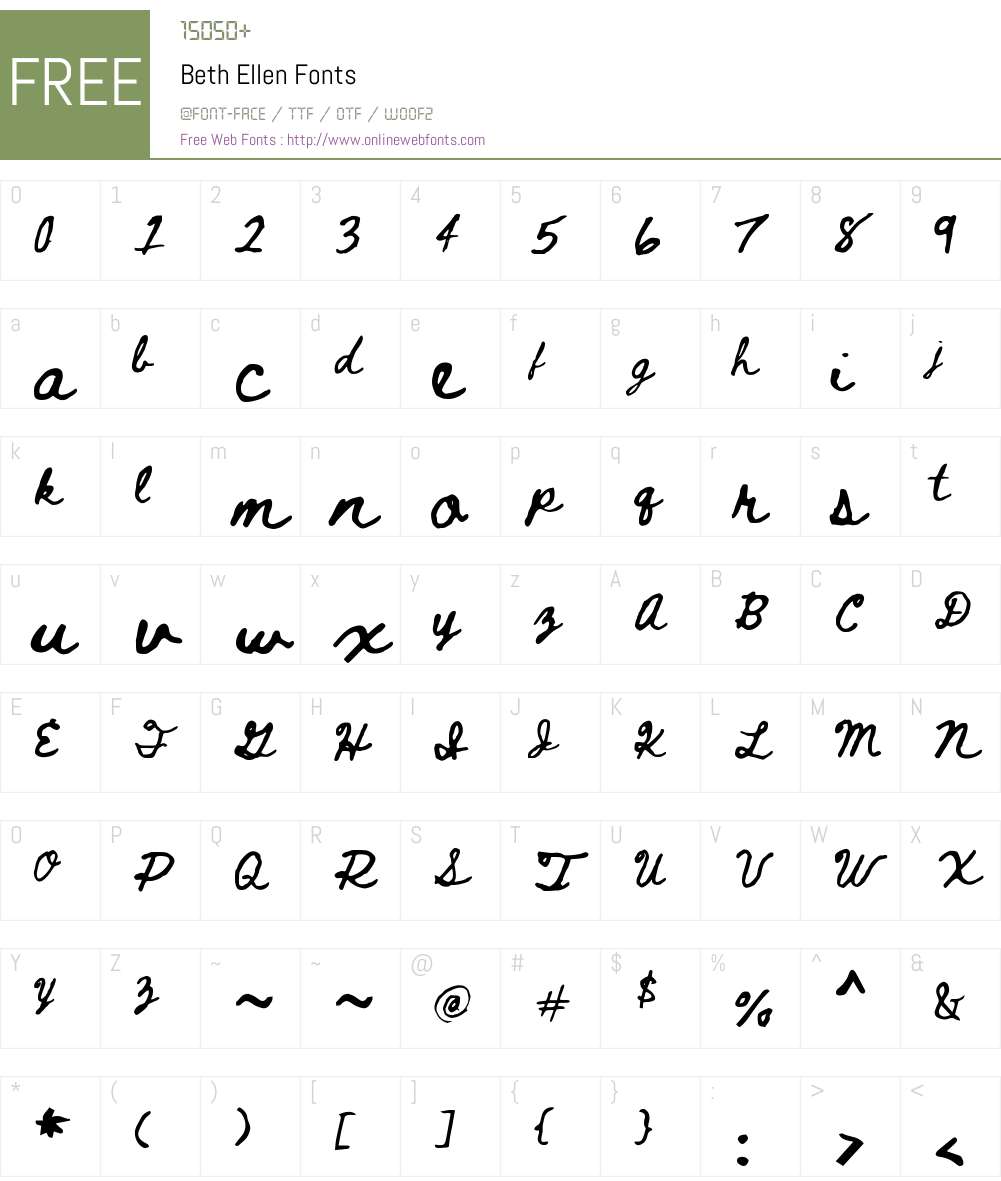 Beth Ellen 1.015;Fontself Maker 2.1.2 Fonts Free Download ...