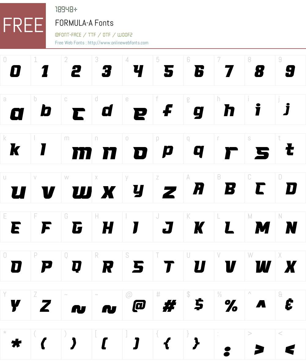 FORMULA-A 1.001;Fontself Maker 3.5.7 Fonts Free Download ...