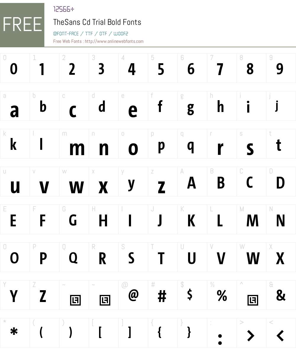 TheSans Cd Trial Bold 4.027 Fonts Free Download - OnlineWebFonts.COM