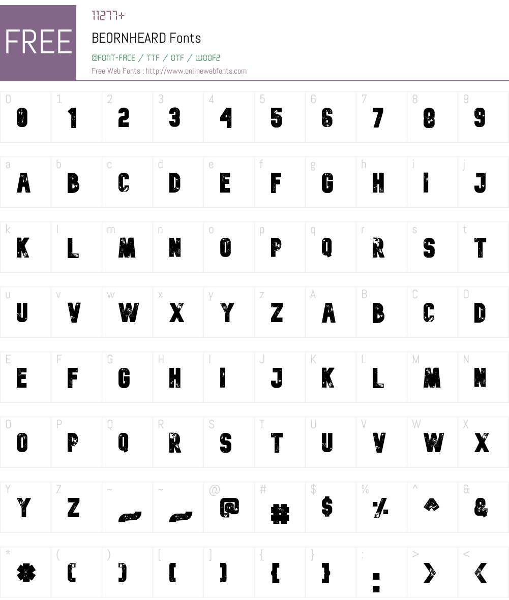 BEORNHEARD 1.000 Fonts Free Download - OnlineWebFonts.COM
